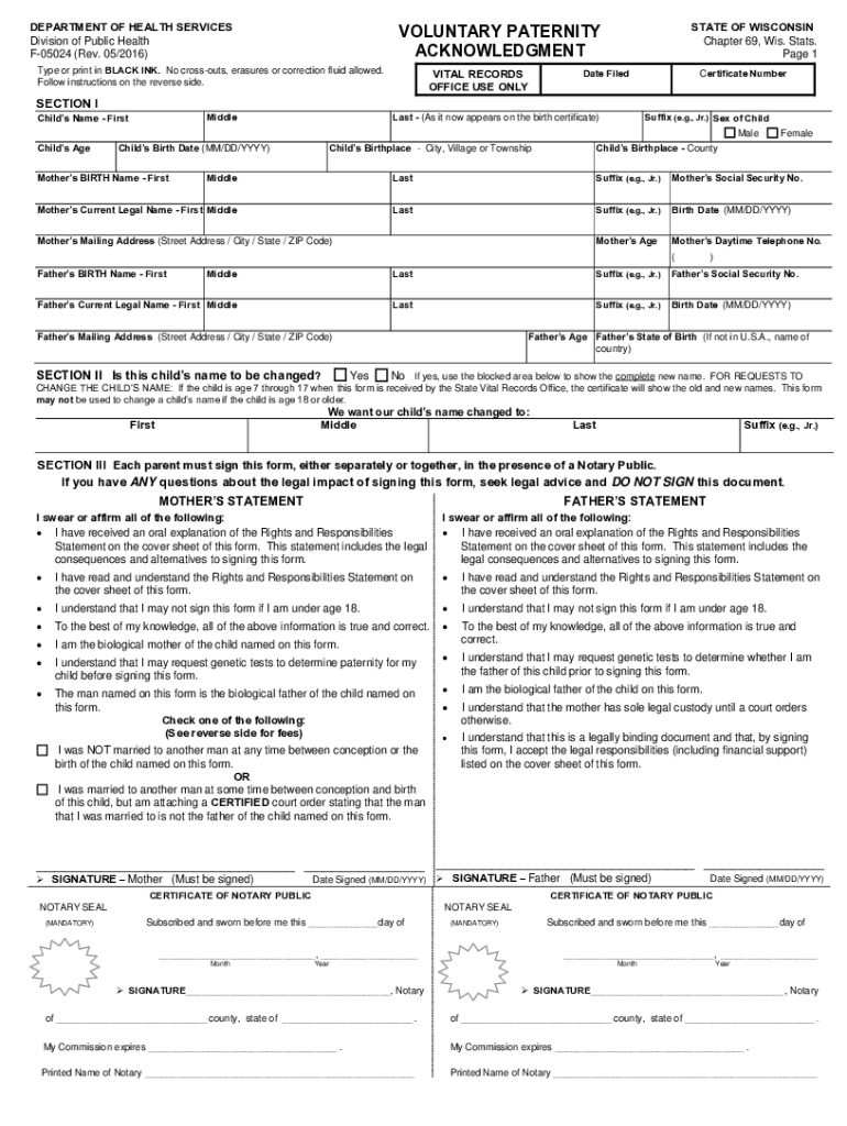 Fillable Online dhs wisconsin Vpa Form Wisconsin - Fill Online ...