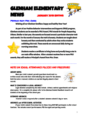 Fillable Online The students of Glenham Elementary school singing Happy ...