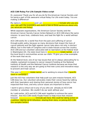 American Cancer Society (ACS) Relay for Life walk is August 15 Doc ...