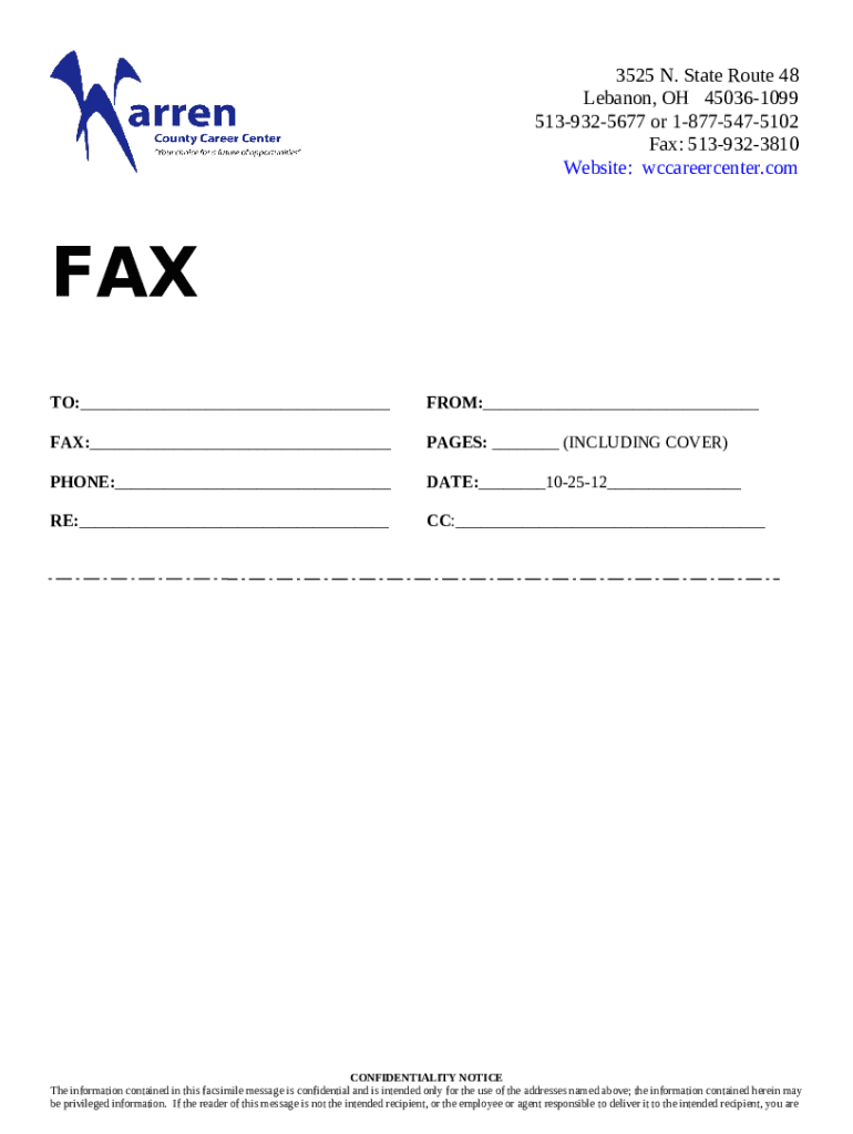 HEALTH INATION FAX COVER SHEET Doc Template | pdfFiller