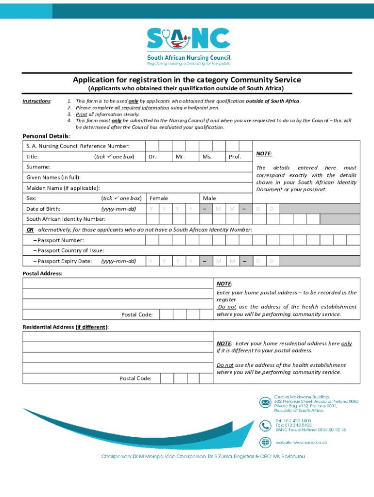 Fillable Online Registration - HPCSA Fax Email Print - pdfFiller