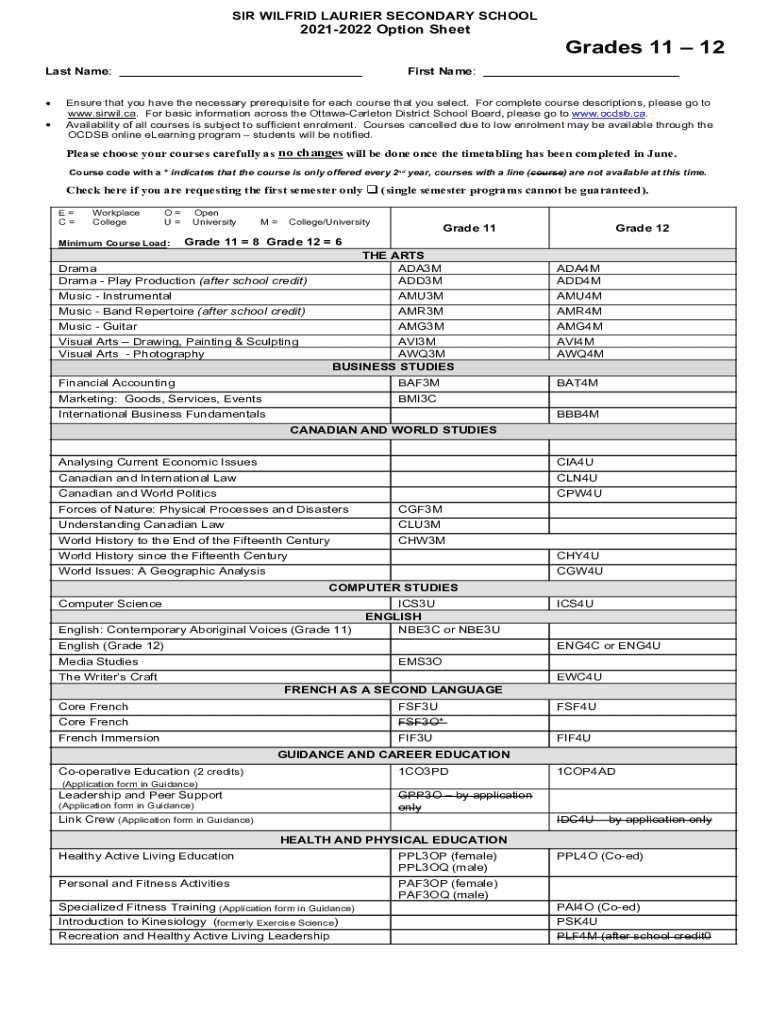 Fillable Online Program RequirementsCourse Registration GuideStudents Fax Email Print - pdfFiller