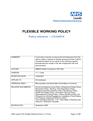 Fillable Online How Do You Make a Flexible Working Request? - Personio ...