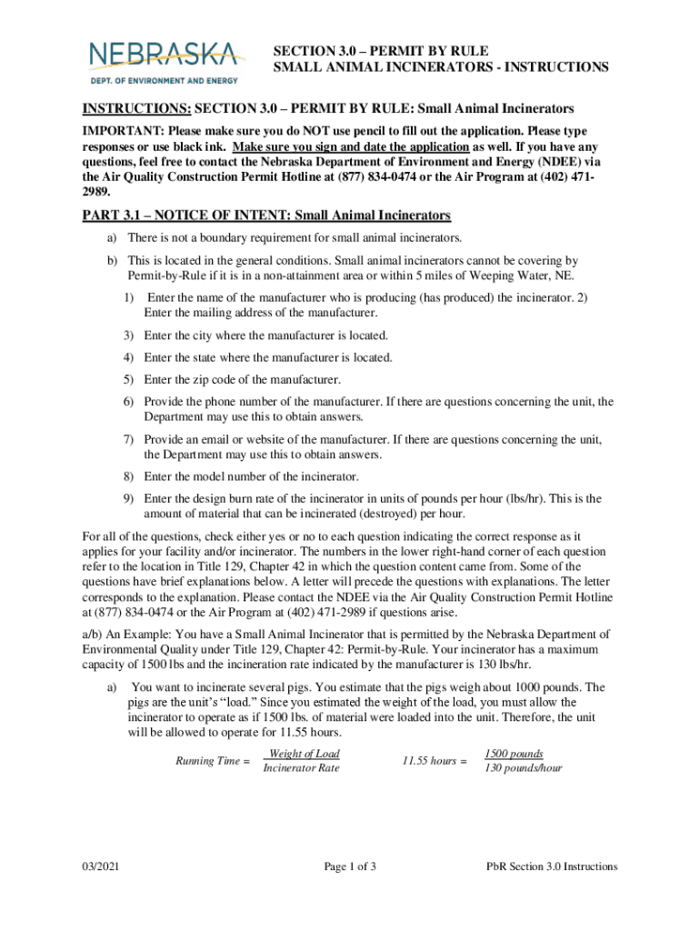 Fillable Online Guide to the code of practice for small incinerators Fax Email Print - pdfFiller