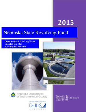 Fillable Online Clean Water State Revolving Loan Fund - Nebraska DEE ...
