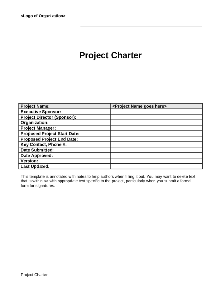 What Is a Project Sponsor? Defining This PM Role Doc Template | pdfFiller