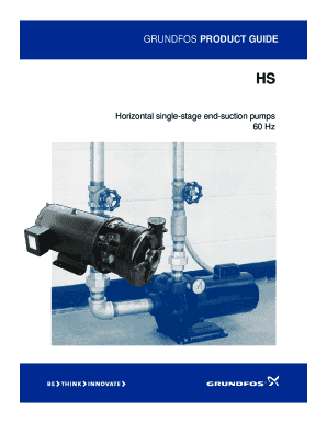 Fillable Online AHLSTAR end-suction single-stage centrifugal pumps ...