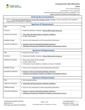 Fillable Online Pathology and Laboratory Medicine Test and Services ...