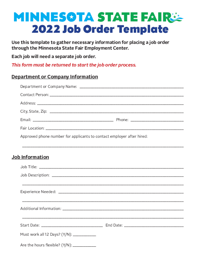 Fillable Online assets mnstatefair 21-Employment-Job-Order-Template ...