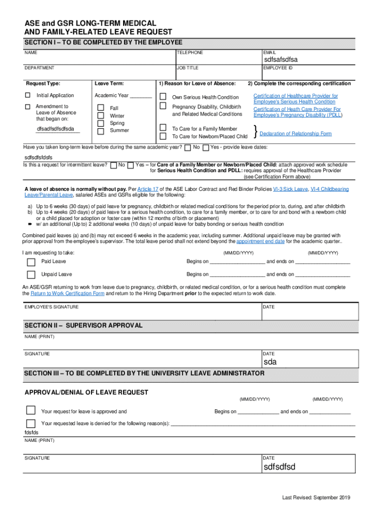 Fillable Online ap ucsb LEAVE OF ABSENCE REQUEST - Red River School ...