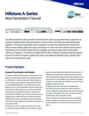 Fillable Online Hillstone A-Series Next Generation Firewall Reviews ...