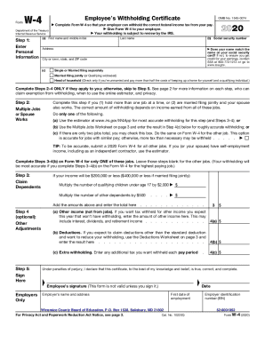Fillable Online Form W-4 Tax Withholding for IRS and State Income Taxes ...