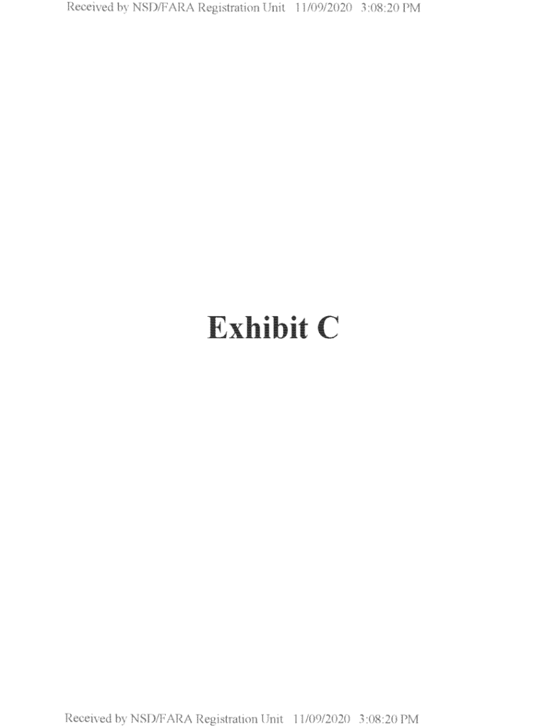 Fillable Online Exhibit C - FARA eFile - Foreign Agents Registration ...
