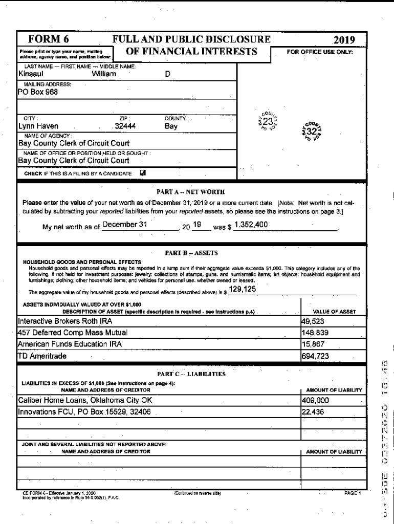 Fillable Online Public Financial Disclosure - Frequently Asked ...