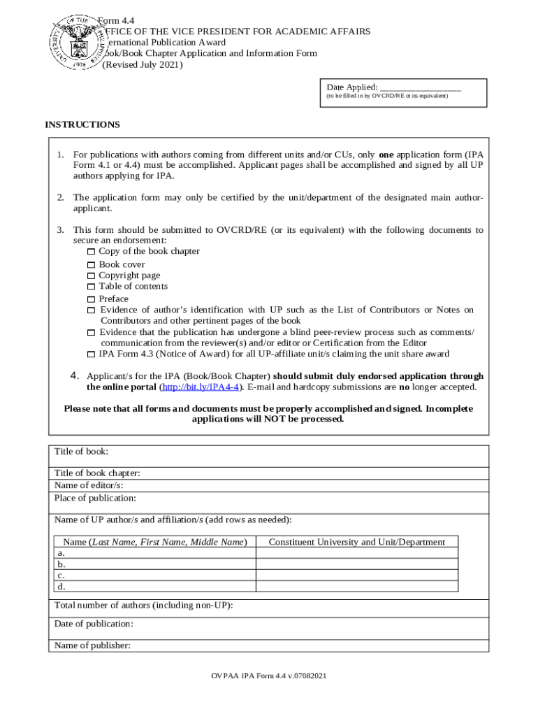 IPA Guidelines and s - ovpaa - University of the Philippines - ovpaa up ...