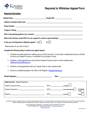 Fillable Online Appeal Request Form Instructions - StudentAid BC Fax ...