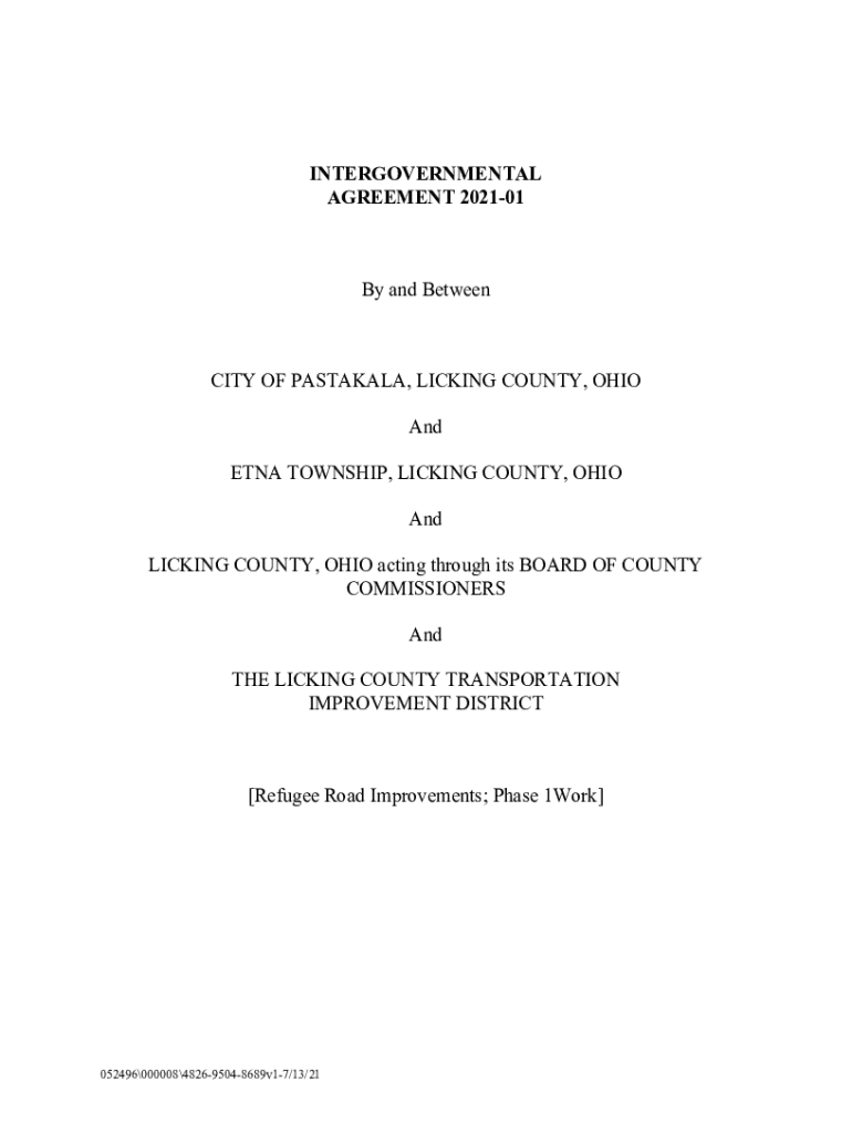 Fillable Online RAMPC INTERGOVERNMENTAL AGREEMENT WCTID Chris' comments ...