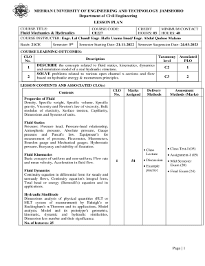 Fillable Online SAMPLE LESSON PLAN FORM (B) - MUET Fax Email Print ...