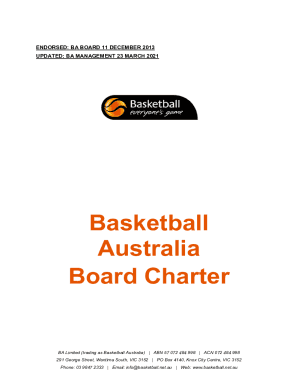 Fillable Online 131017 BA Board Charter Draft V2 Fax Email Print ...