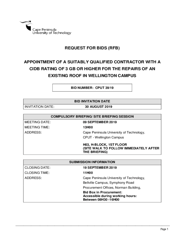 Fillable Online Tender bulletin 2692 - Western Cape Government Fax ...
