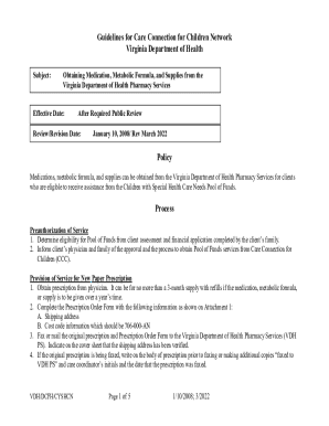Fillable Online Care Connection for Children - Virginia Department of ...