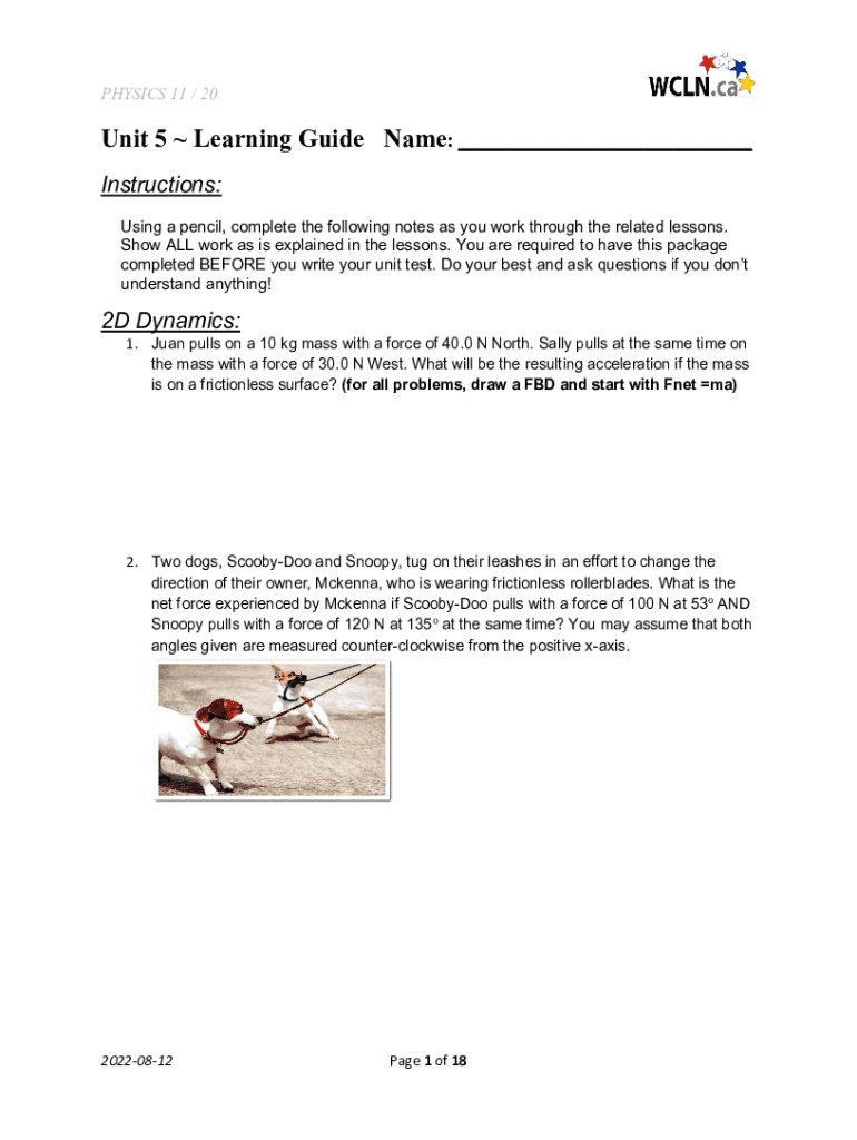 Fillable Online Chem 12 unit 3 learning guide WCLN - Chemistry 12 WCL ...