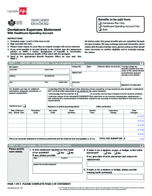 Fillable Online Pensioners' Dental Services Plan (PDSP) Claim Form Fax ...