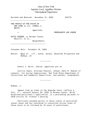Fillable Online decisions courts state ny NYPTI Law Fax Email Print - pdfFiller