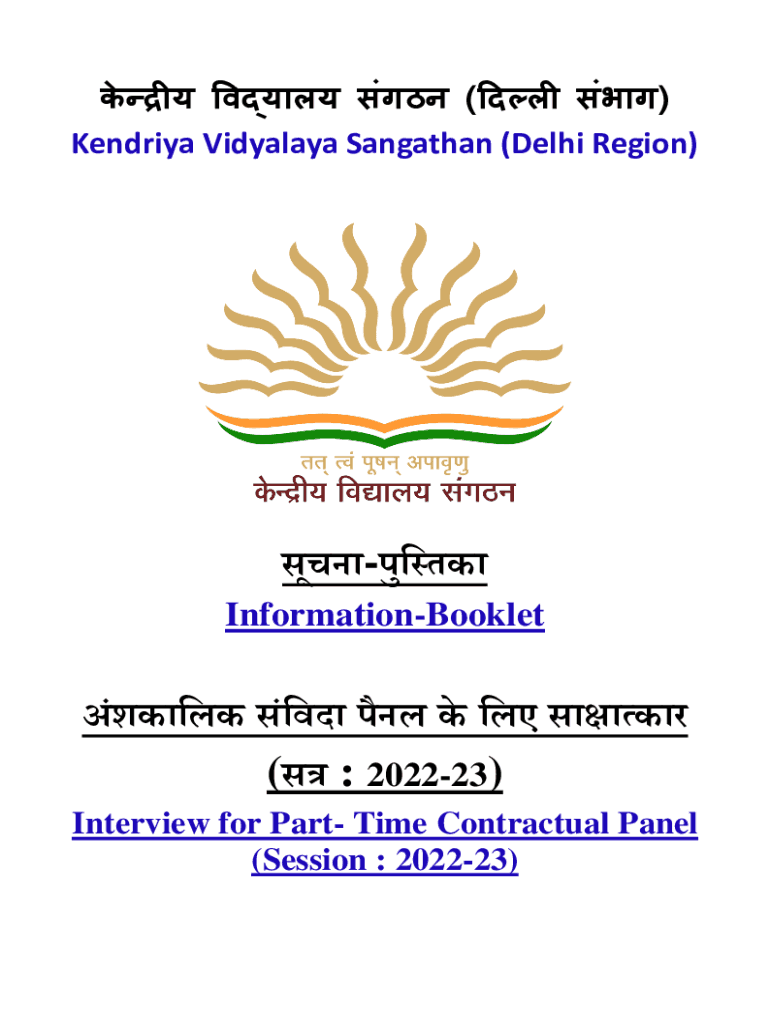 Fillable Online Link of KVs - KVS RO Delhi - Kendriya Vidyalaya ...