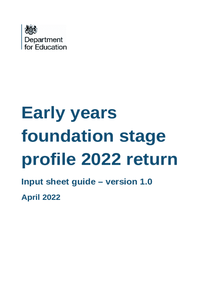 Early years foundation stage profile return: how to submit data Doc ...