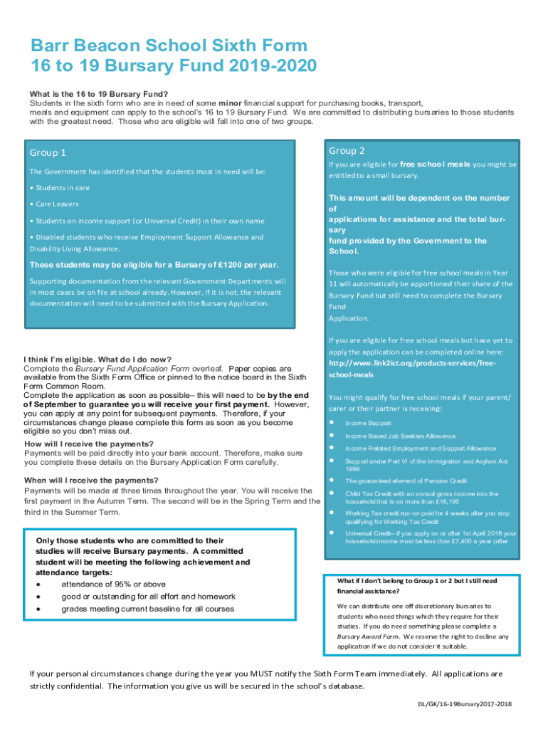 Fillable Online barrbeaconschool co Undergraduate brochure request - School of Social Sciences ...