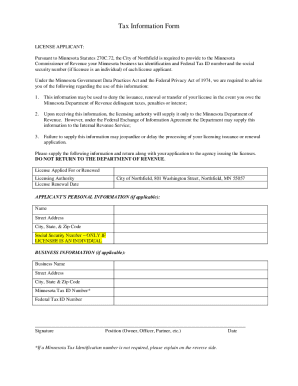 Fillable Online Tax Information Form Fax Email Print - pdfFiller