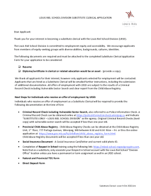 Fillable Online SUBSTITUTE TEACHING EMPLOYMENT APPLICATION - NET Fax ...