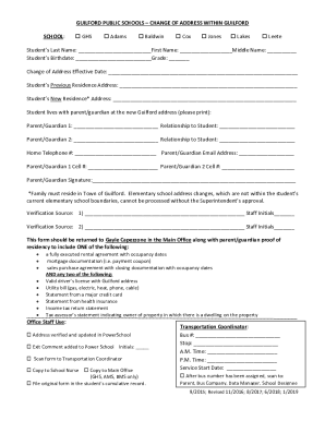 Fillable Online Fillable Online guilfordschools GUILFORD PUBLIC ... Fax ...