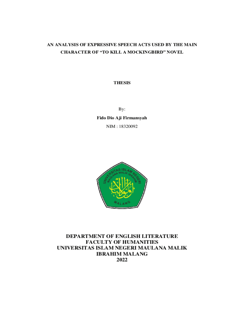 Fillable Online etheses uin-malang ac An analysis of expressive speech ... Fillable Online etheses uin-malang ac An analysis of expressive speech ...