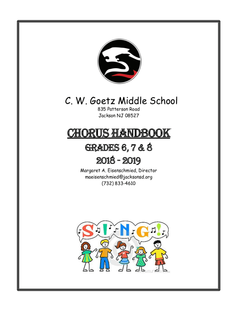 Fillable Online Student Handbook CARL W. GOETZ MIDDLE SCHOOL Fax Email Print - pdfFiller