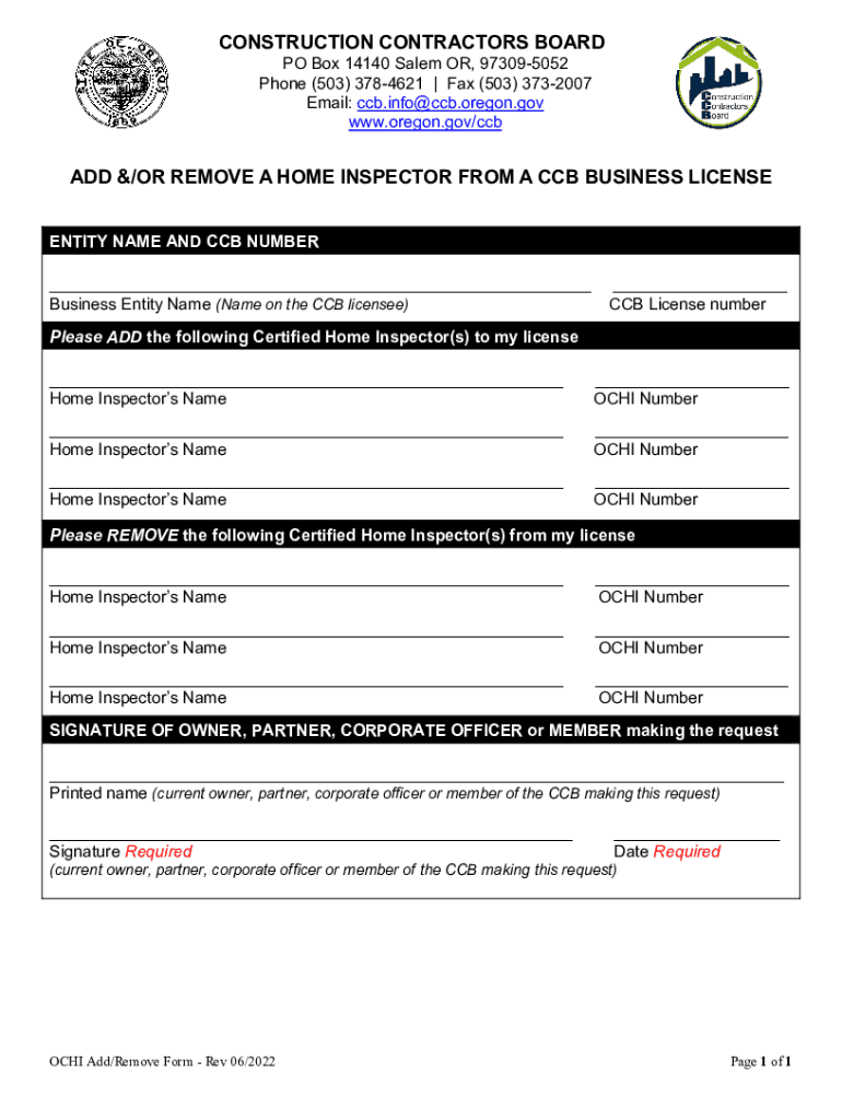 Fillable Online Address or Business Name Change Request Form - Oregon ...