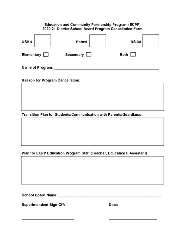 Fillable Online efis fma csc gov on Education and Community Partnership Program (ECPP) 2020-21 ...
