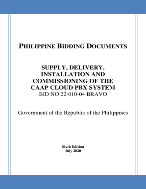 Fillable Online caap gov Philippine Bidding Documents - Makati - PITC Fax Email Print - pdfFiller