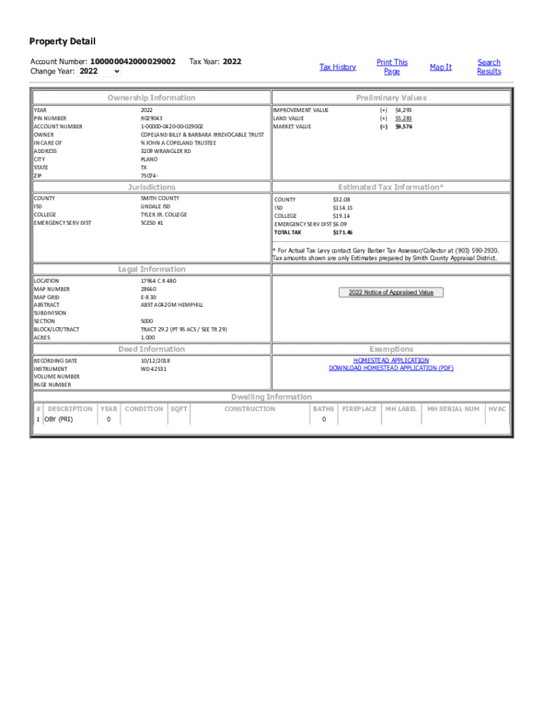 Fillable Online Roll Number Your Property Tax account number ...