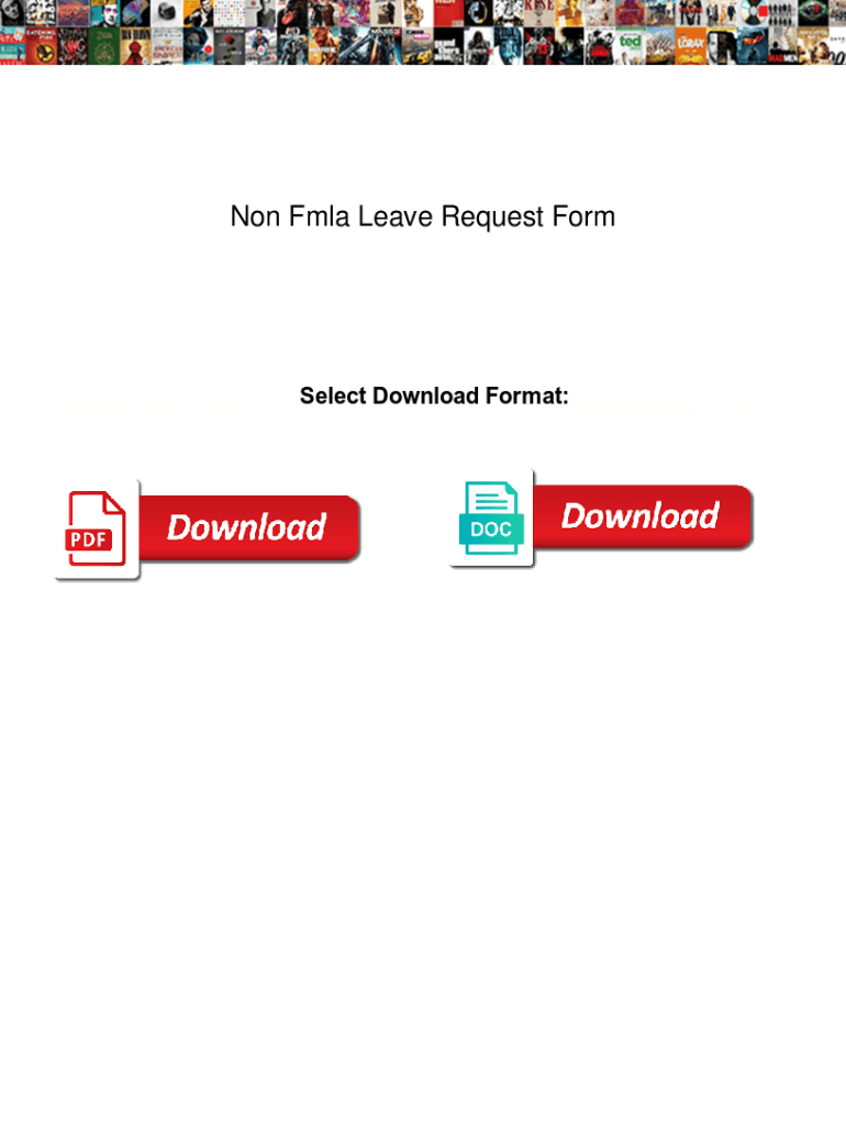 Fillable Online Non Fmla Leave Request Form. Non Fmla Leave Request ...