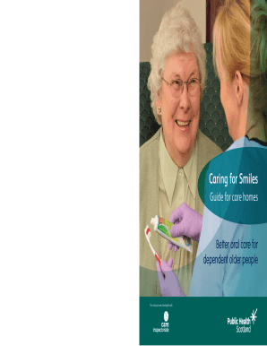 Fillable Online Caring for Smiles, Guide for Care Homes - Scottish ...