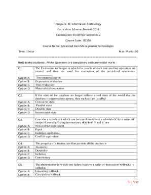 Fillable Online Note: These are sample MCQs to indicate pattern, may or ...
