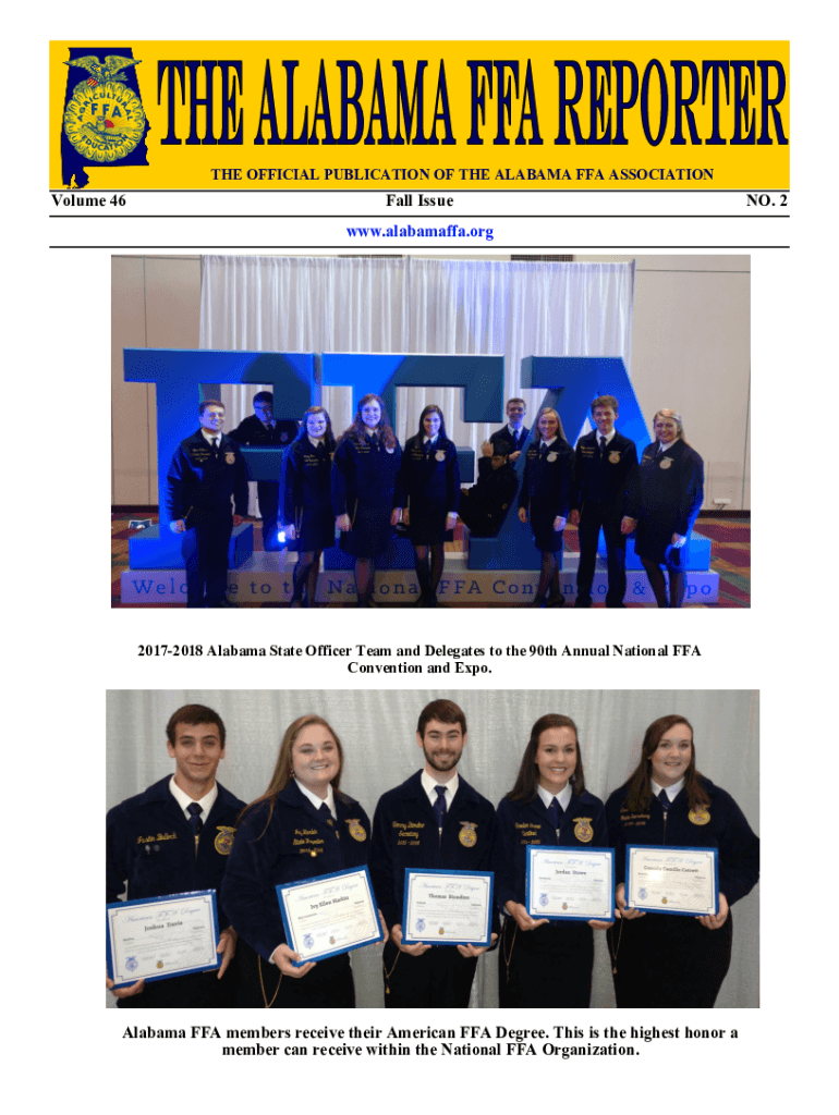 Fillable Online State Officers - Alabama FFA Fax Email Print - pdfFiller