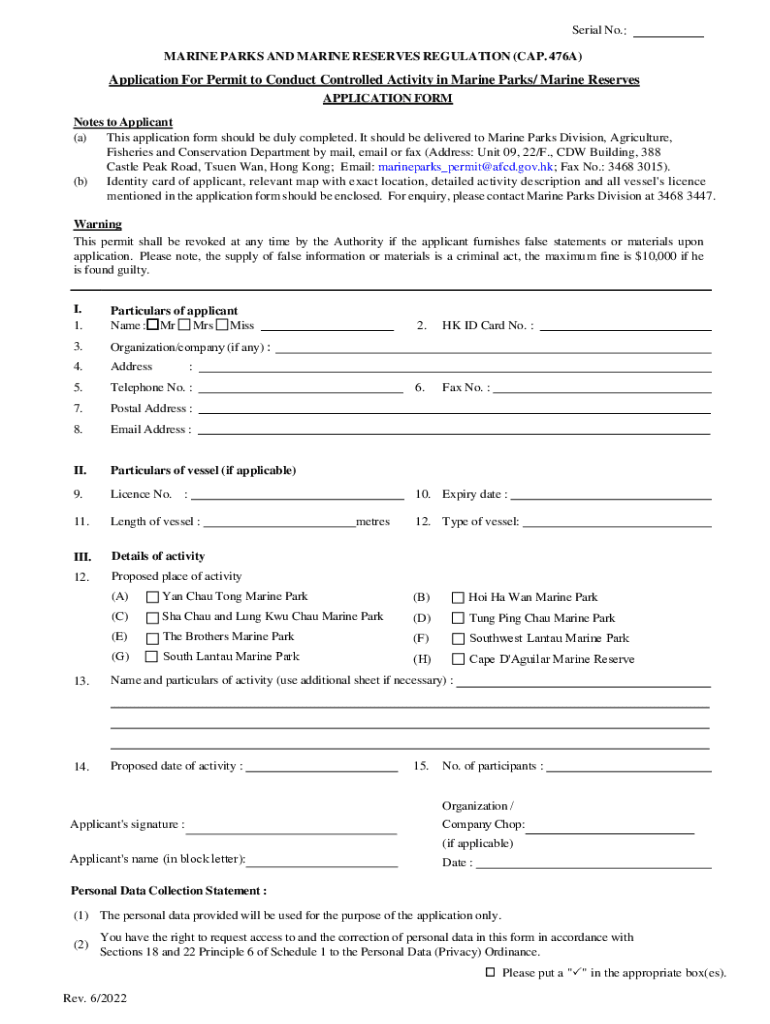 Fillable Online application form commercial activities e Fax Email ...