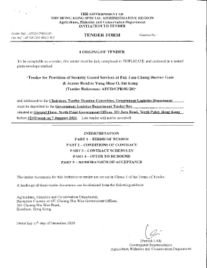 Fillable Online Tender Declaration Form - CEPI Fax Email Print - pdfFiller