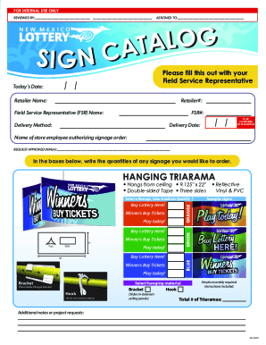 Fillable Online Sign Catalog Form 2021 UPDATE Fax Email Print - pdfFiller