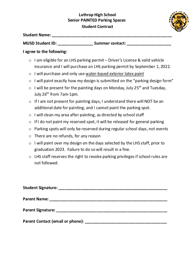 Fillable Online Painted senior parking spots offer fundraising option ...