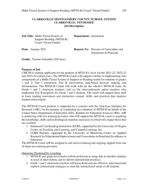 Fillable Online Multi-Tiered System of Support Liaison-22/23 School Year Only Fax Email Print ...