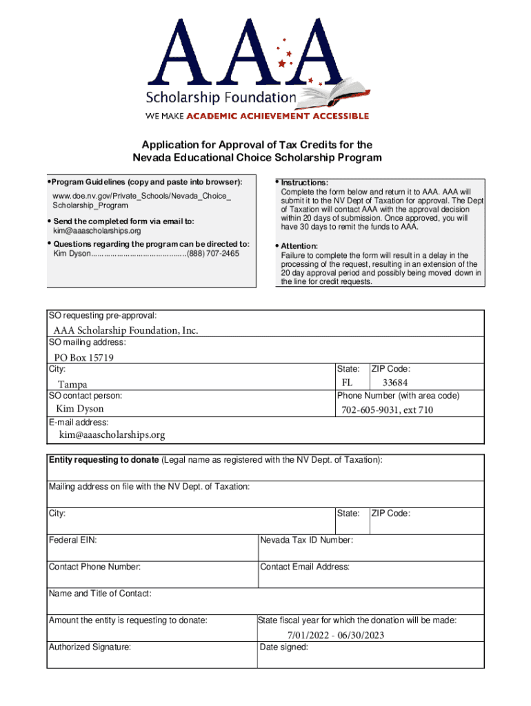 Fillable Online Application for Approval for the Corporate Income Tax ...